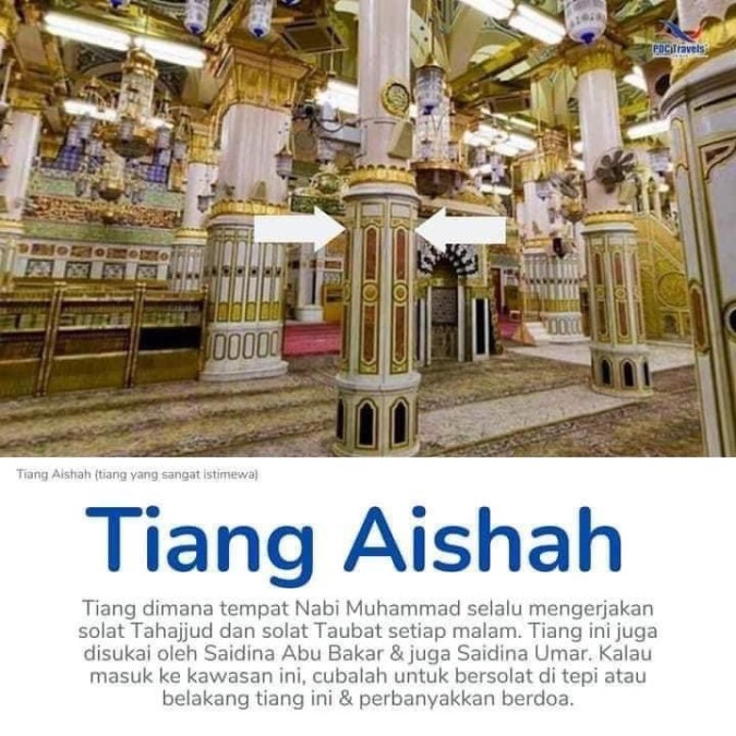 Bahagian-Bahagian Utama di Raudhah (Taman Syurga) | I Am Salju Putih