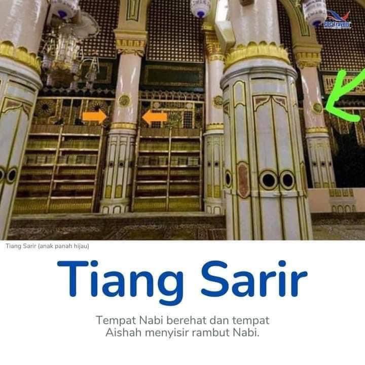 Bahagian-Bahagian Utama di Raudhah (Taman Syurga) | I Am Salju Putih