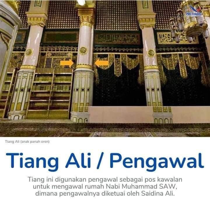 Bahagian-Bahagian Utama di Raudhah (Taman Syurga) | I Am Salju Putih