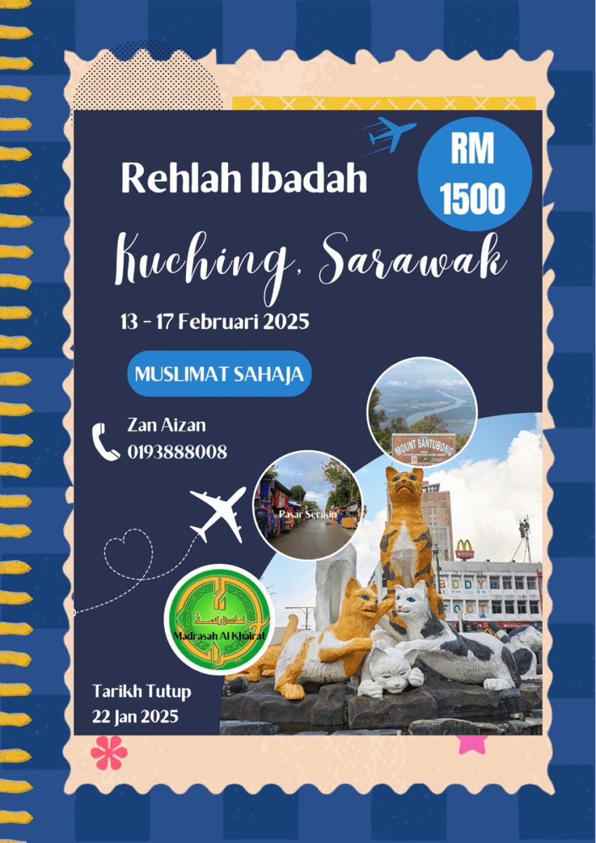 Catatan Rehlah Ibadah ke Kuching, Sarawak 2025 | I Am Salju Putih